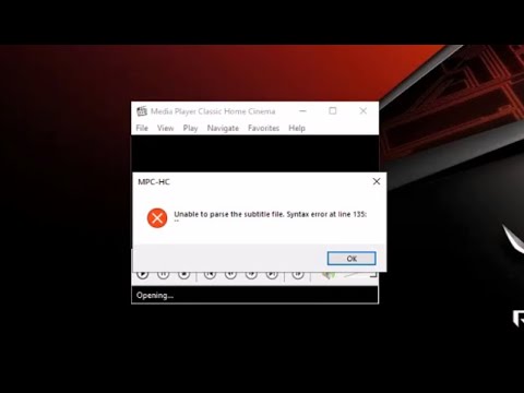 How to Fix unable to parse the subtitle file syntax error at line