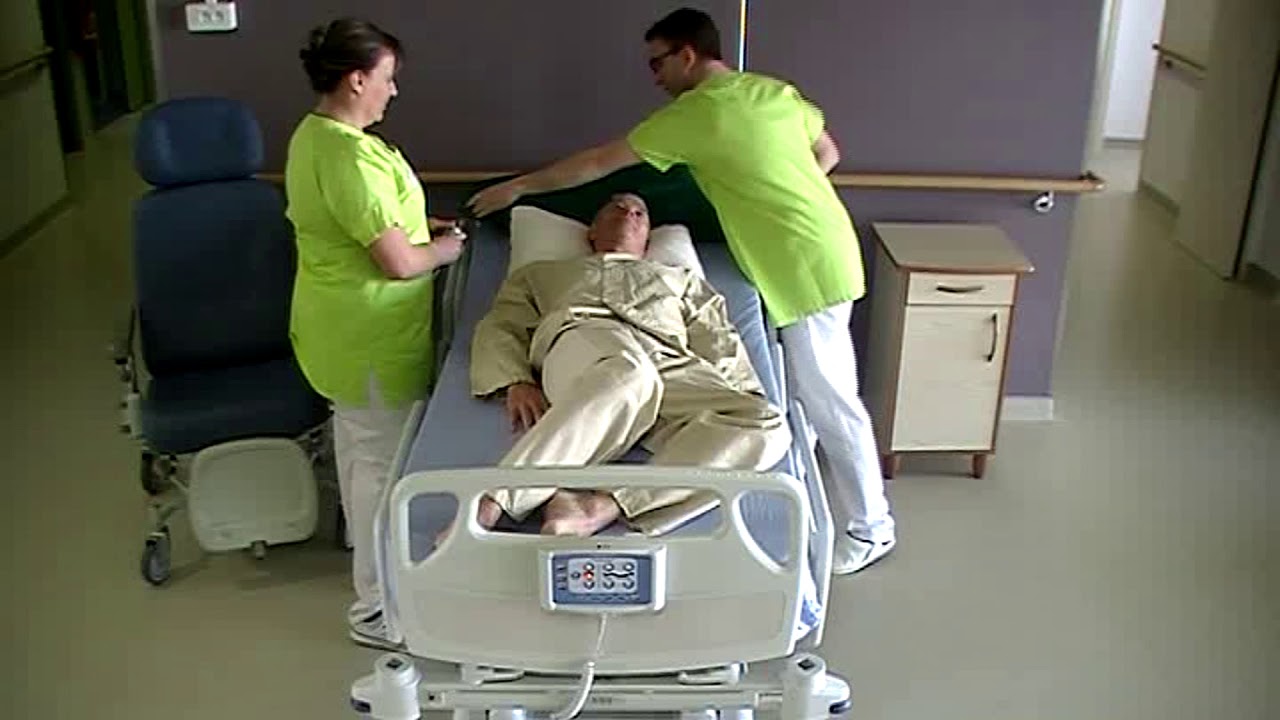 Rehaussement au lit 2 soignants avec drap de glisse - CHU de Poitiers ...