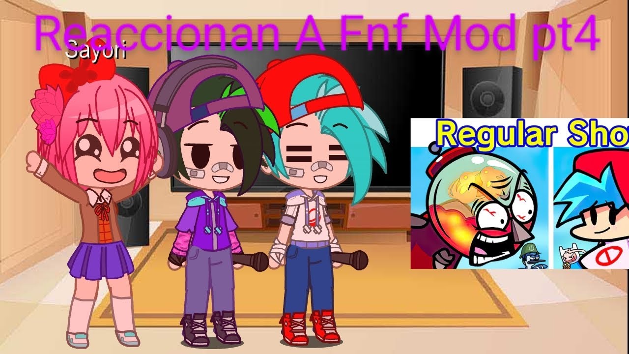 Algunos personajes reaccionan A Fnf Mod pt4 (Fnf Regular Show) - YouTube