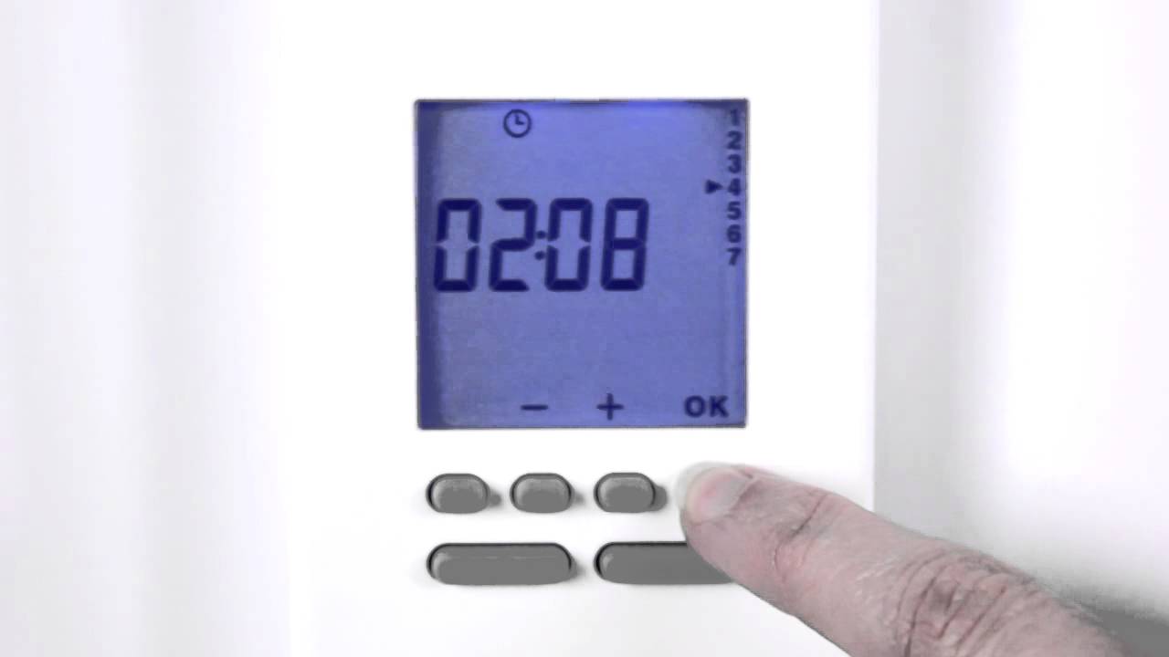 Electric Radiator TDI Controls: Setting the Time & Day - YouTube