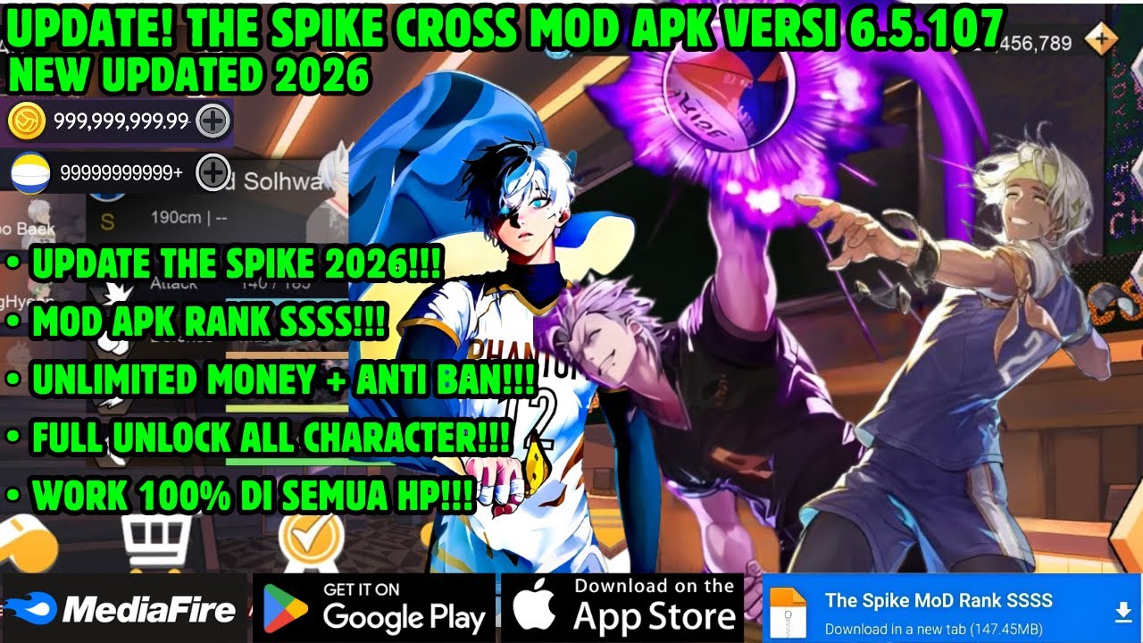 NEW UPDATE!🔥 The Spike Mod v6.5.107 2026 — ALL UNLOCKED + MAX RAUL‼️ ...