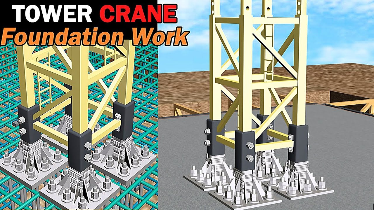 Tower Crane Installation Process (Part 1 - Crane Foundation) - YouTube
