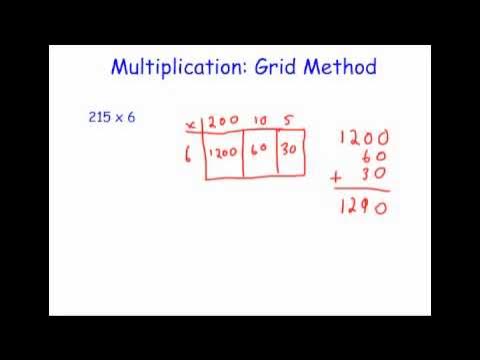 Multiplication using the Grid Method - YouTube