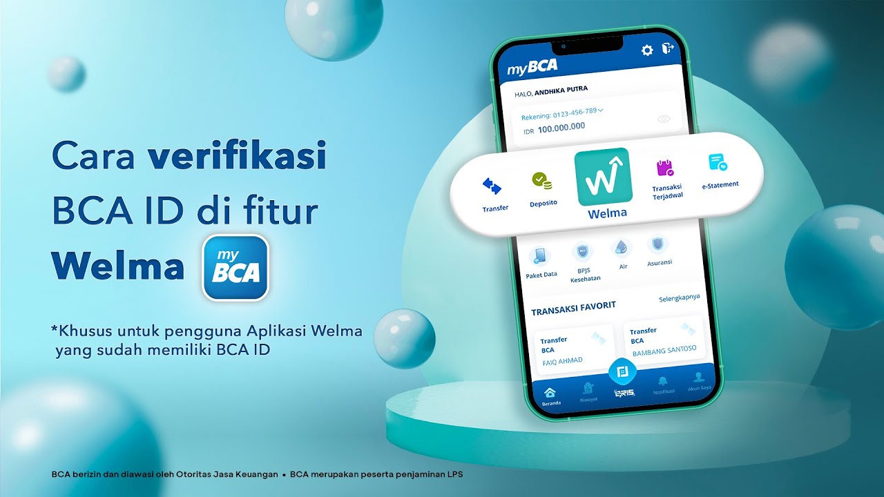 Cara Verifikasi BCA ID di Fitur Welma myBCA - YouTube