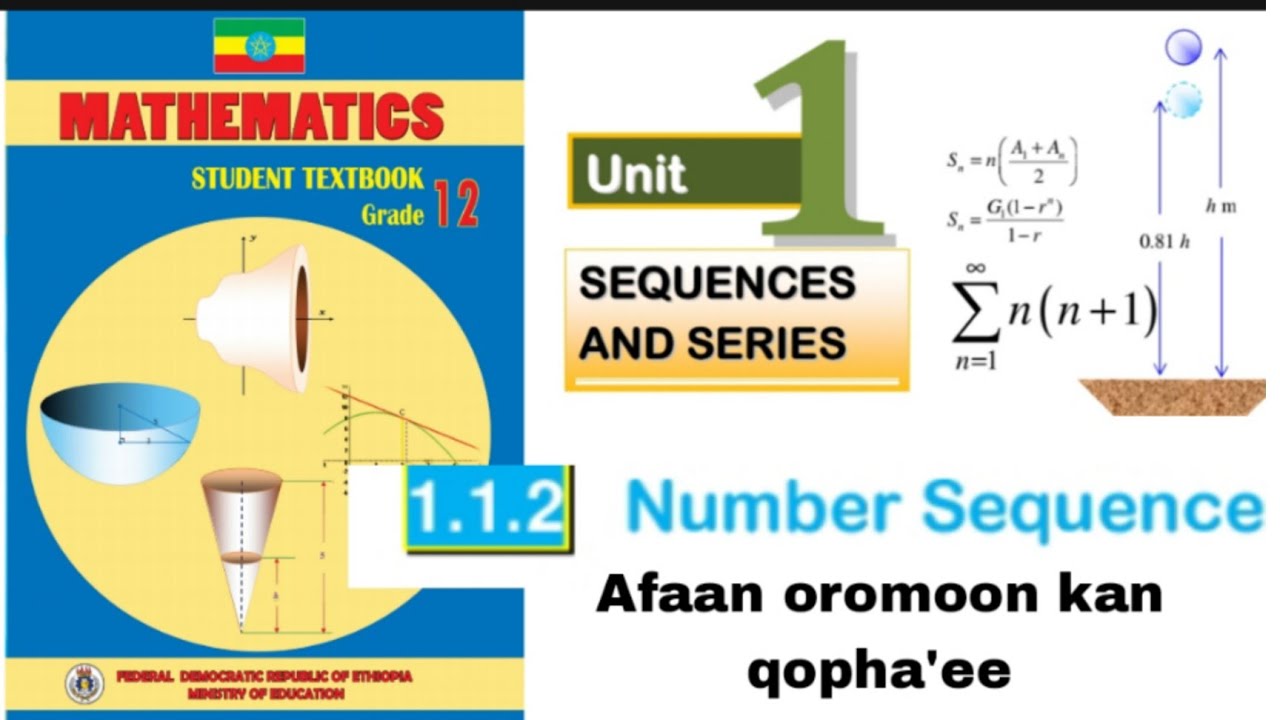 mathematics grade 12 unit 1 part 1 Afaan oromoon kan qopha'ee - YouTube