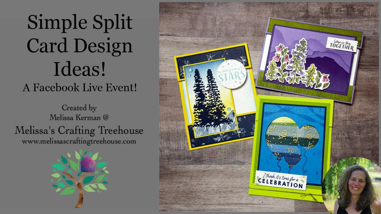 Simple Split Card Design Ideas! - A Facebook Live Event! - YouTube