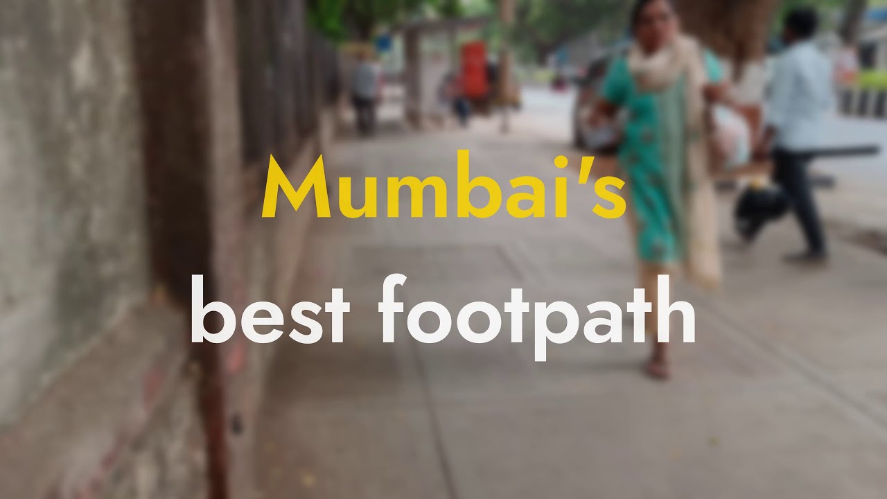 The best footpath in Mumbai. Period. - YouTube