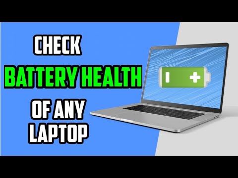Check Battery Health of any Laptop - YouTube