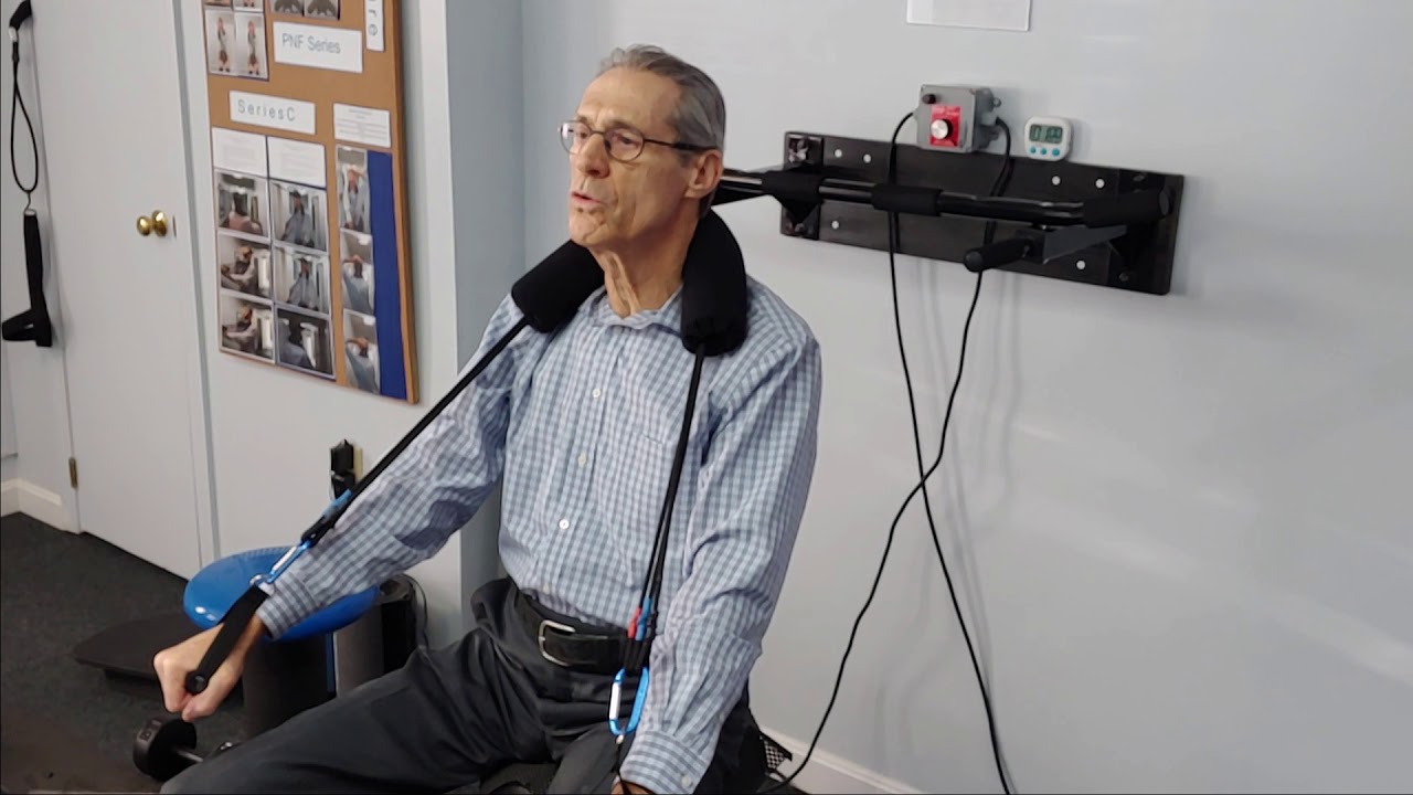 Portable Neck Fulcrum Exercises using handles - YouTube