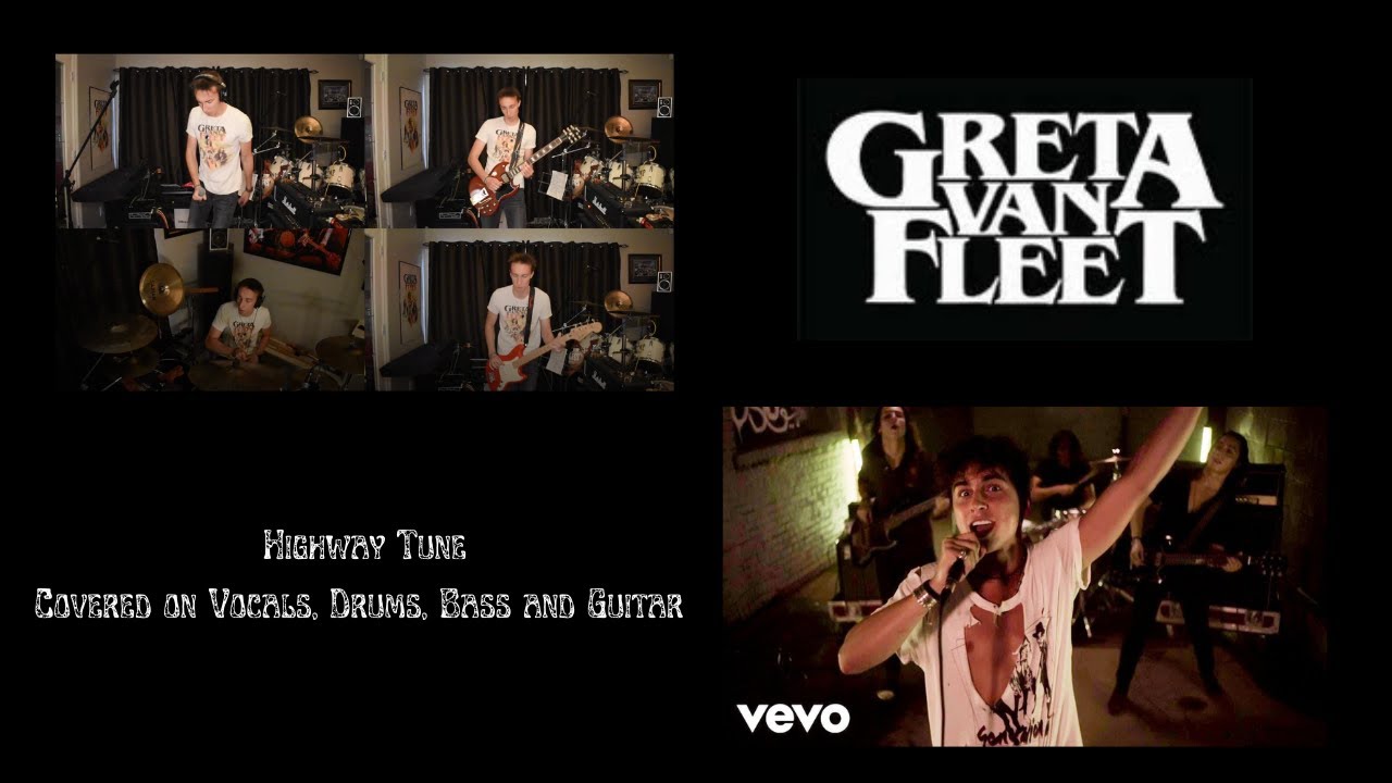 Greta Van Fleet - Highway Tune (Vocals, Guitar, Drums, and Bass cover ...