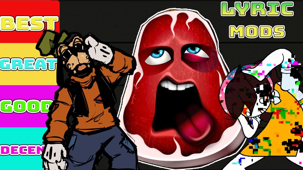 Ranking Fnf Mods With Lyrics From Best to Worst Part 4 (Lyric Mods ...