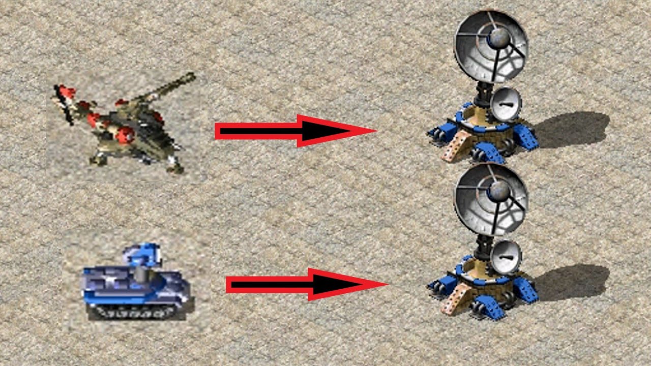 Siege Chopper vs Prism Tank - Red Alert 2 - YouTube