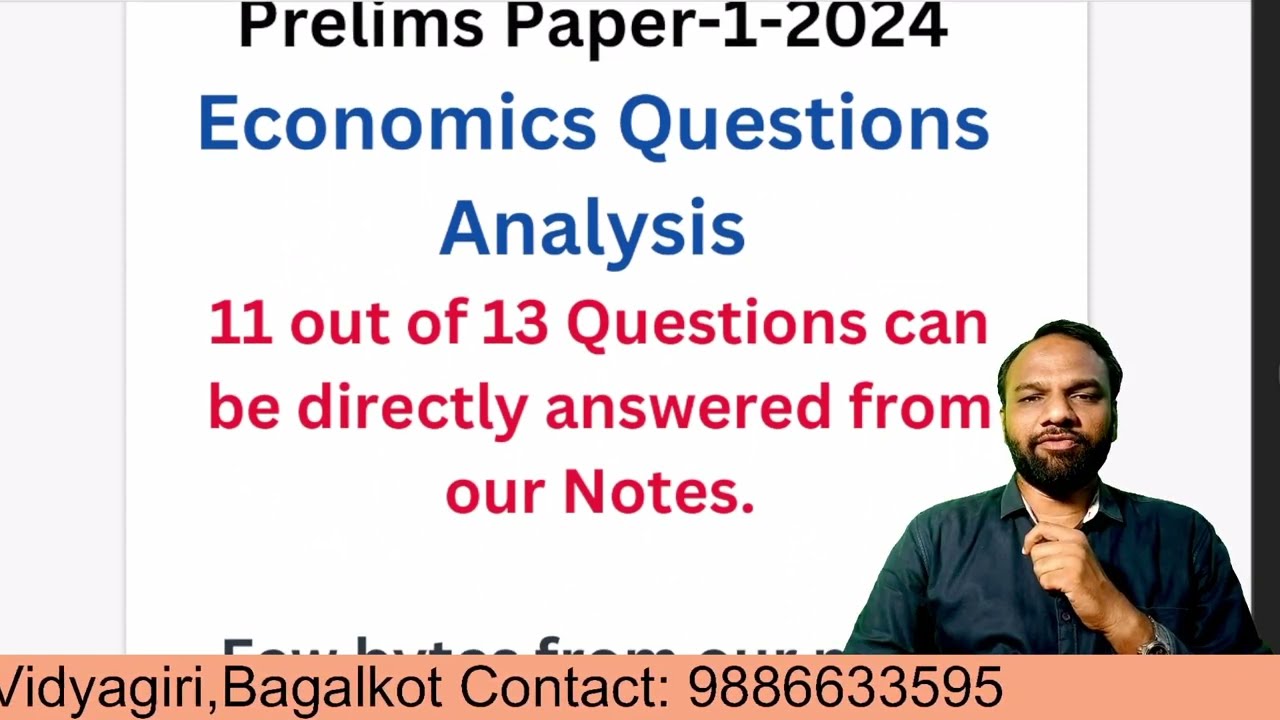 Economics Questions Analysis | UPSC-IAS Prelims Paper-I-2024 ...