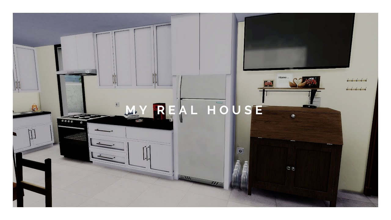 The Sims 4 Speed Build | MY REAL HOUSE + CC LINKS - YouTube