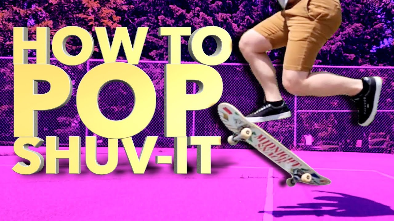 How to Pop ShuvIt on a Skateboard! (The Easiest Way!) - YouTube