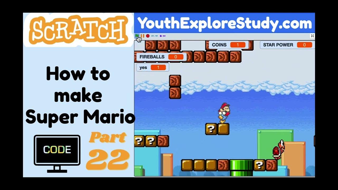 Scratch Mario Pt.22 (E22) - 🎮 How to Code Super Mario Games in Scratch ...