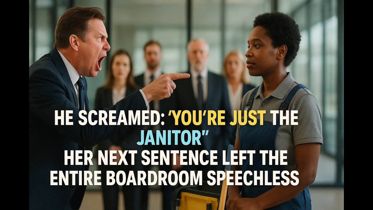 He Screamed 'You're Just A Janitor!' Then She Revealed A Secret That ...
