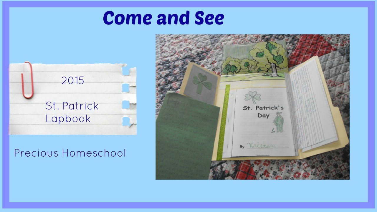 St. Patrick's Day Lapbook - YouTube