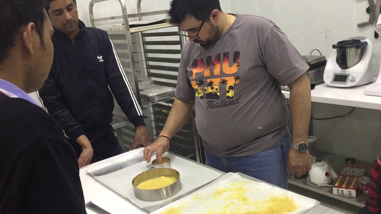Kunafa Making Video | Preparation Of Kunafa Receipie - YouTube