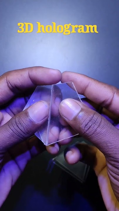 How to make 3d hologram at home Easy - 100% working #hologram#3dvideo ...