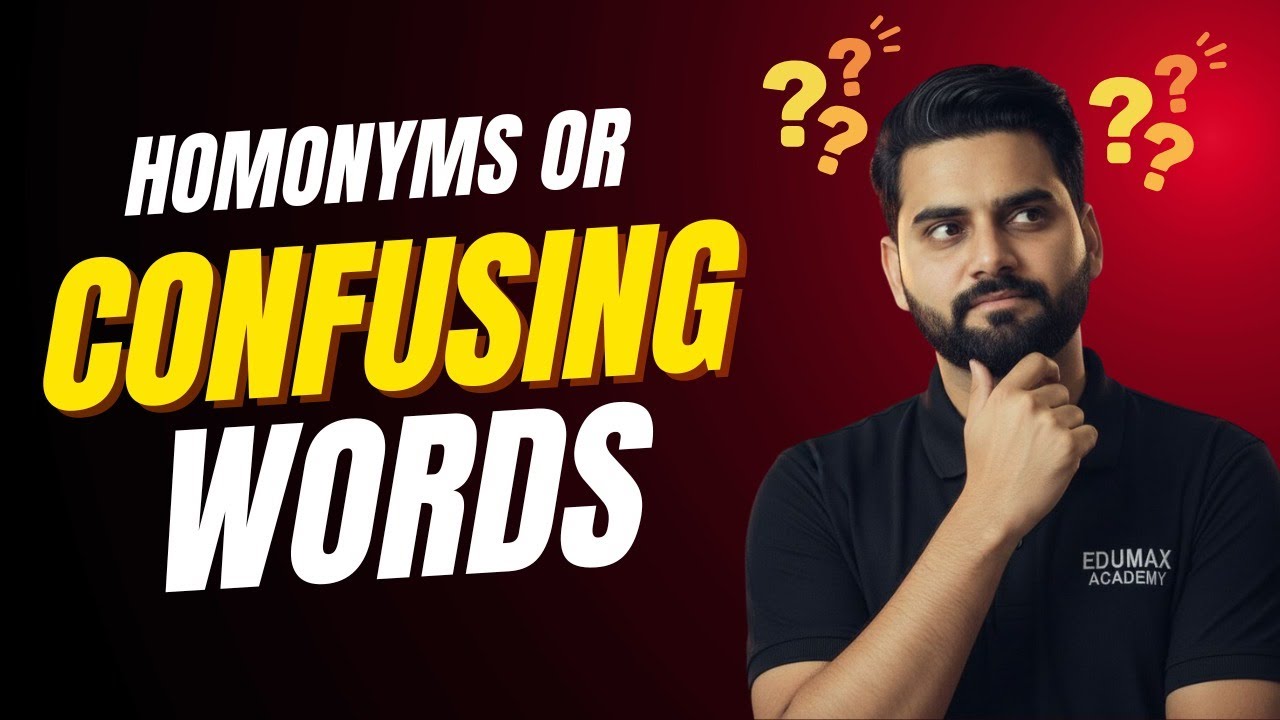 Homophones, Homographs and Homonyms(Confusing words) - YouTube
