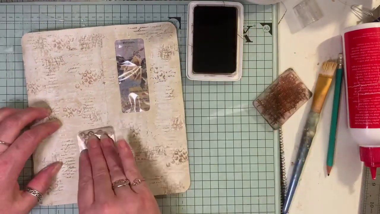 Lets make : tall skinny envelope window journal cover - YouTube