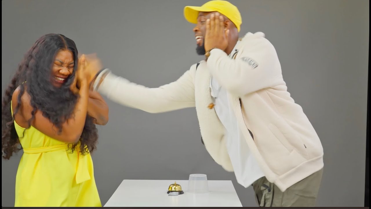 Ring the Bell and Slap Game Challenge 😁 | Husband Vs. Wife - YouTube