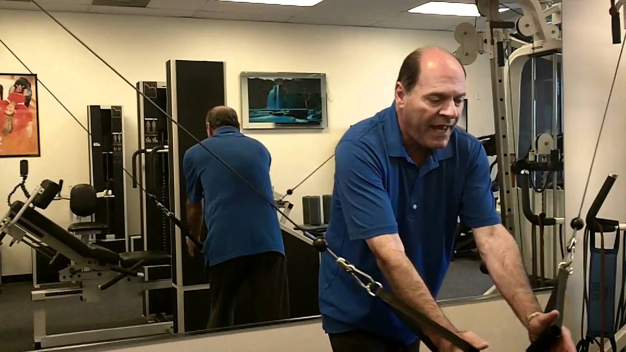 Chest & Shoulder exercise on the cable cross over machine. - YouTube