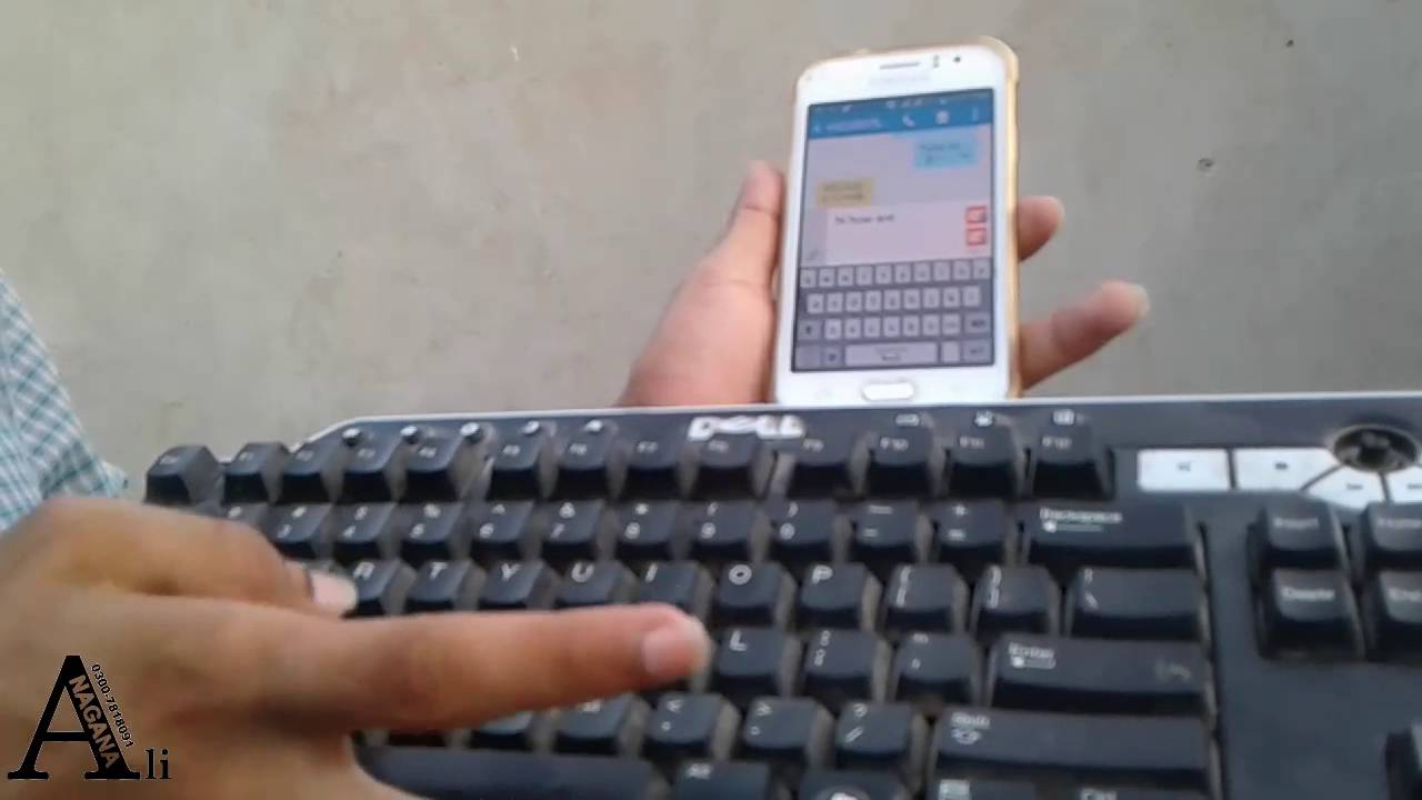 How to Connect keybord with mobile.OTG Cable - YouTube