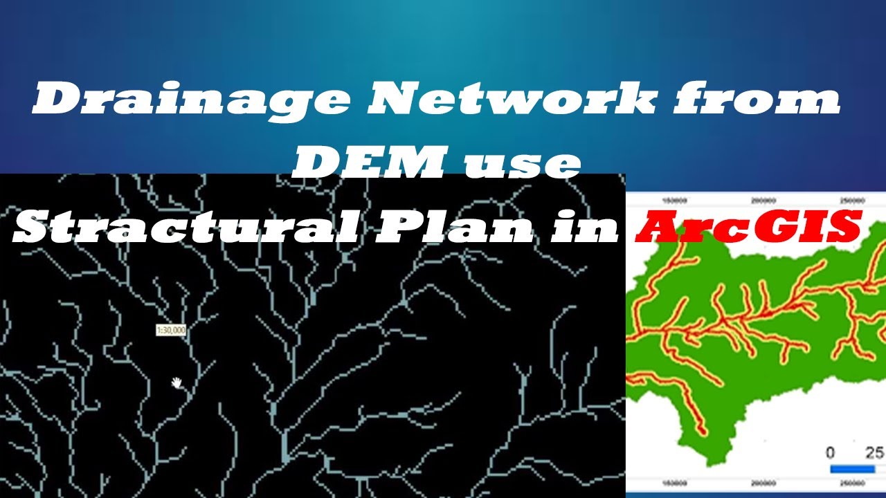 Drainage Network from DEM use Stractural Plan - YouTube