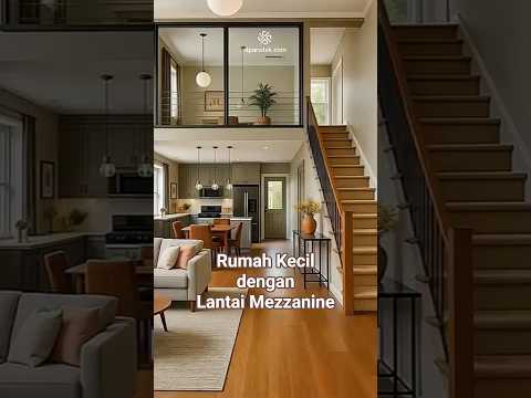 Rumah Kecil dengan Lantai Mezzanine - #rumahkecil #mezzanine #lantaimezzanine #interiorrumah