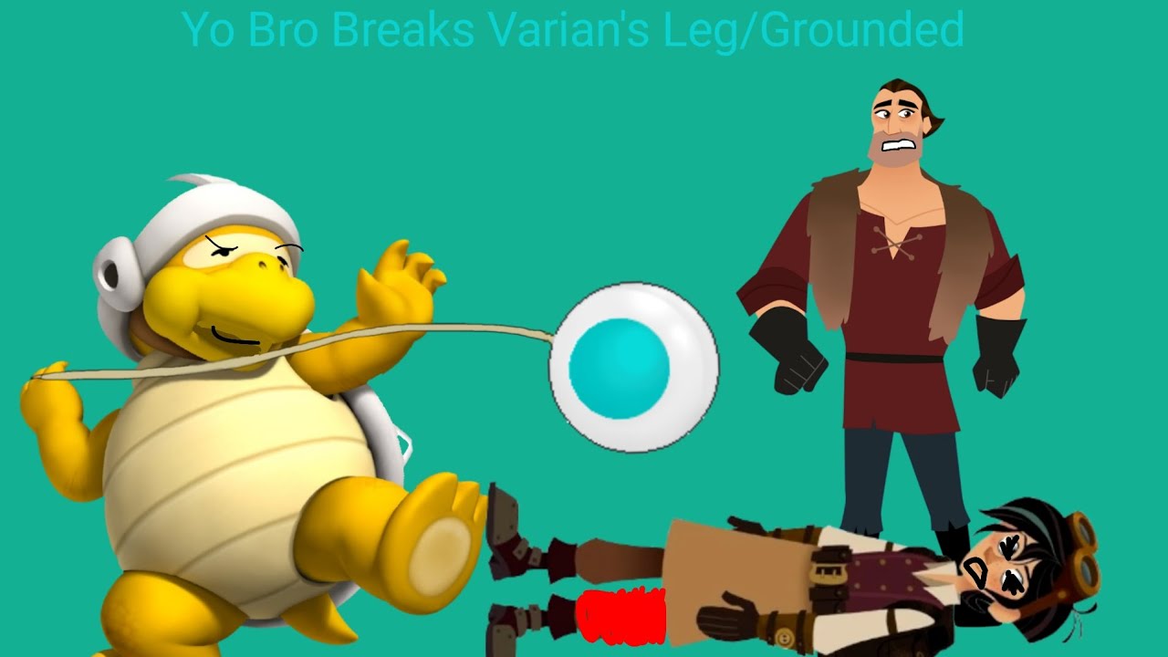 Yo Bro Breaks Varian's Leg/Grounded - YouTube