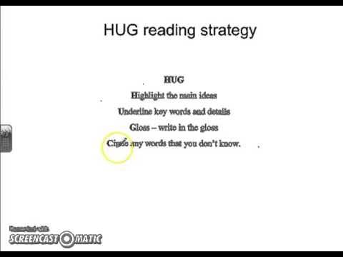 HUG Reading Strategy - YouTube