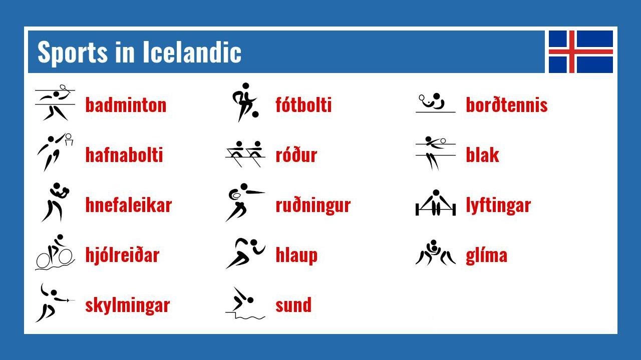 Sports in Icelandic - YouTube