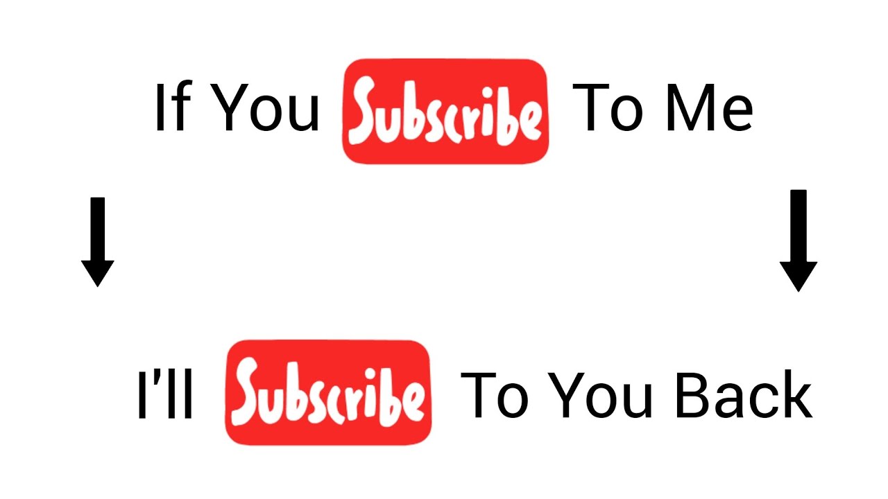 If You Subscribe To Me I'll Subscribe To You - YouTube