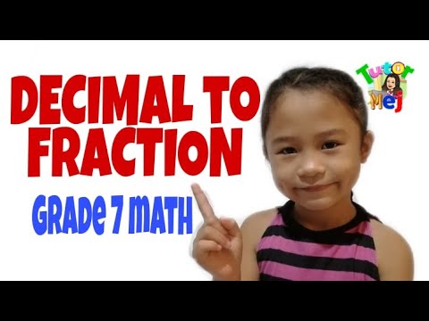 HOW TO CONVERT DECIMALS TO FRACTIONS? || TAGALOG MATH TUTORIAL - YouTube
