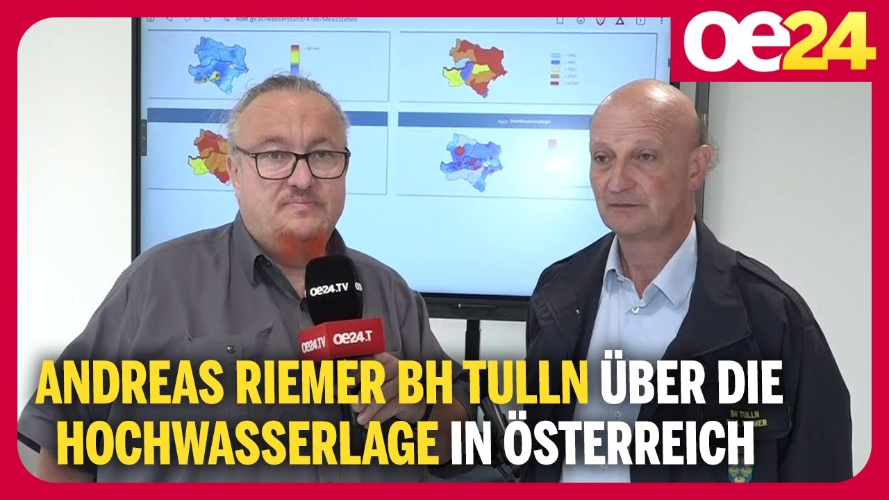 Dramatische Hochwasserlage in Österreich | Andreas Riemer BH Tulln ...