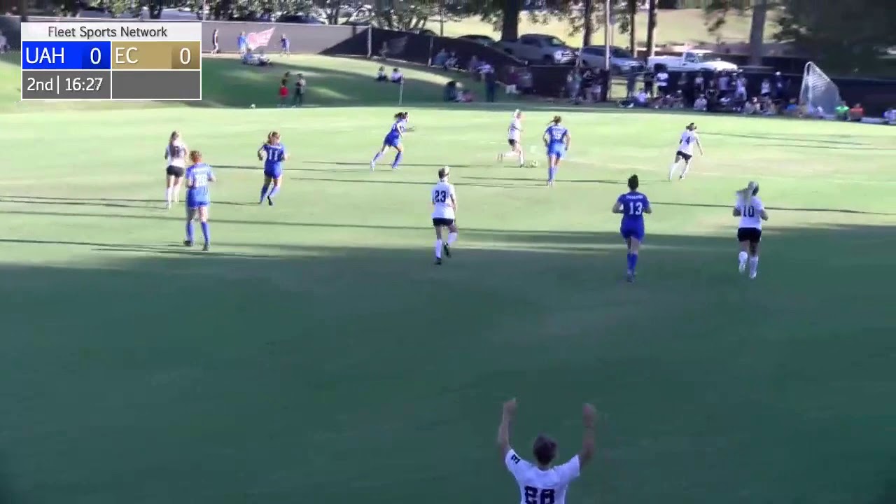 Maddi Cole's game winning goal against UAH - YouTube