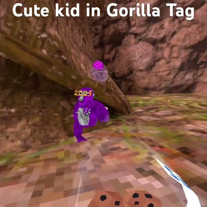 I met this really cute kid in Gorilla Tag and he is really good at ...
