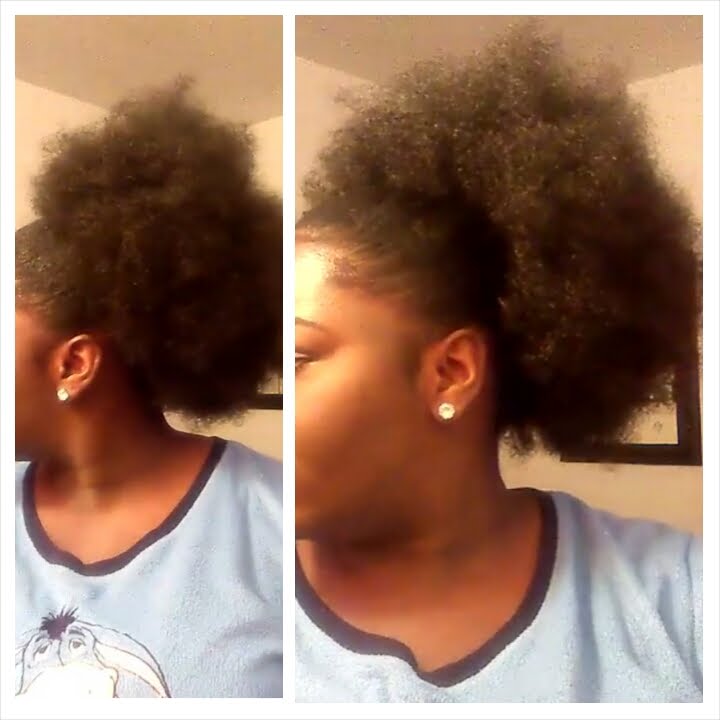 BIG High Puff on short natural hair *4c hair* - YouTube