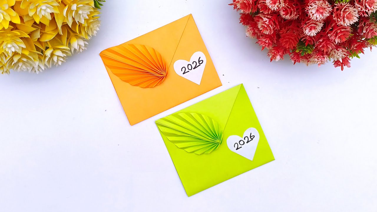 How to Make Paper Envelope For Happy New Year | Origami Envelope Making ...