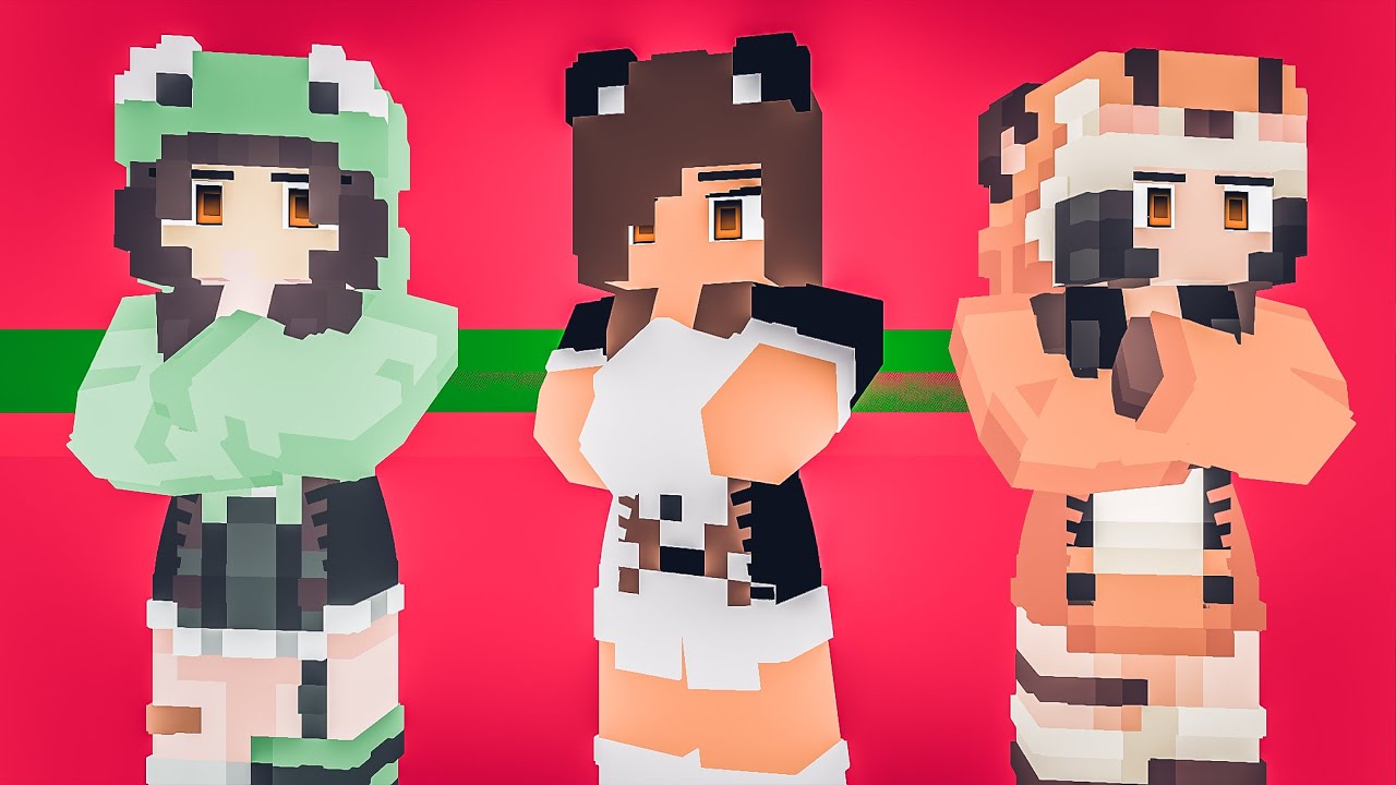 TEETH DANCE MEME : MINECRAFT ANIMATION |WOLF CUTE GIRL BAGAS CRAFT GIRL ...