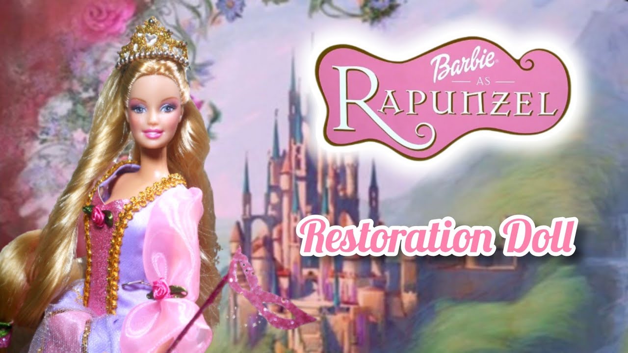 [ENG Sub] DIY Barbie RAPUNZEL Restoration Doll & Restyle - YouTube
