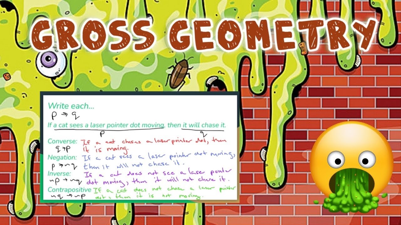 Gross Geometry: Converse, Negation, Inverse, and Contrapositive - YouTube