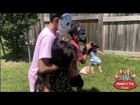 The Little Red Riding Hood and the American Doll gets kidnapped! (FUNNY ...