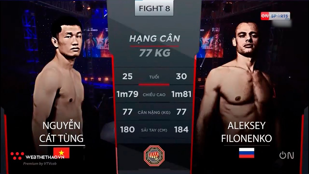 Trận đấu Nguyễn Cát Tùng vs Aleksey Filonenko | Cúp MMA Việt Nam 2021 ...