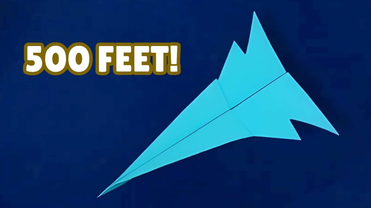 How to Make a Cool Paper Airplane Jet - Flying Jet Paper Plane - YouTube