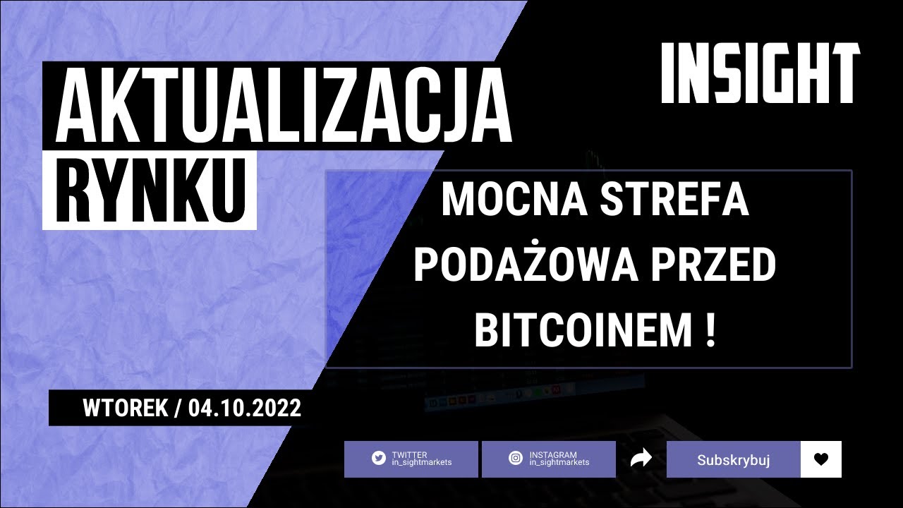 Analiza kryptowalut - Mocna strefa podażowa przed Bitcoinem ! - YouTube
