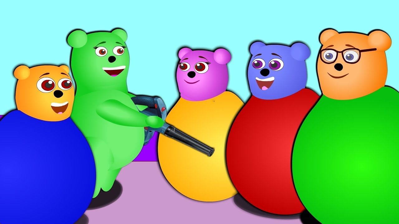 Flubby Gummy Bear in jumbo balloon||FUN||Rhyme 5 - YouTube
