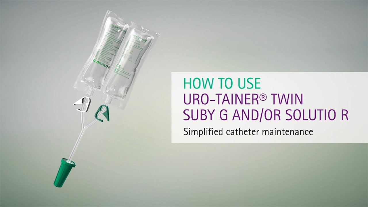 How to use Uro Tainer® Twin Suby G and/or Solutio R - YouTube